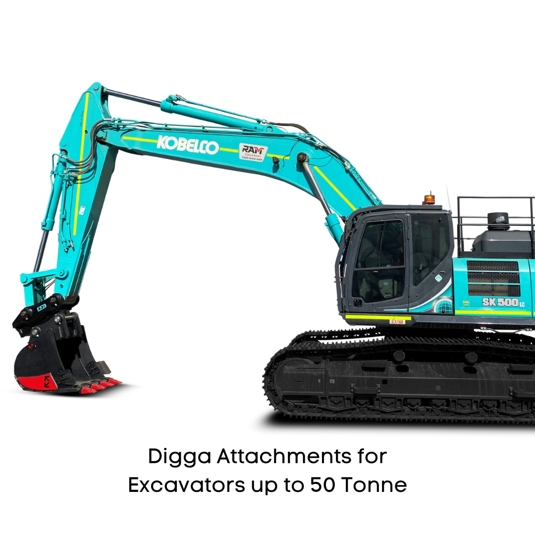 Digga Australia Attachments for Excavators up to 50 Tonne