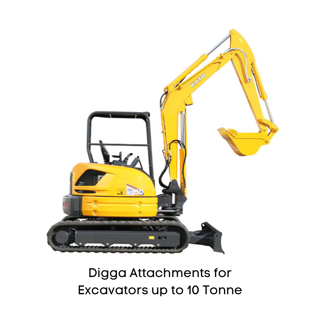 Digga Australia Attachments for Excavators up to 10 Tonne