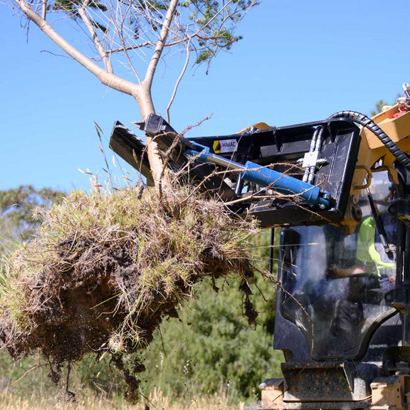 Himac Tree / Vine Puller for Skid Steer – Earthmoving Warehouse