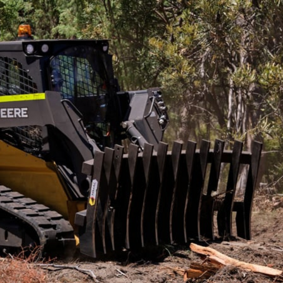 Himac Stick Rake for Skid Steer