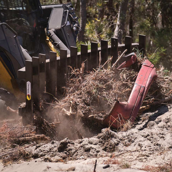 Himac Stick Rake for Skid Steer