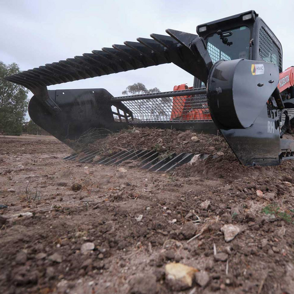 Himac Rock Picker for Skid Steer