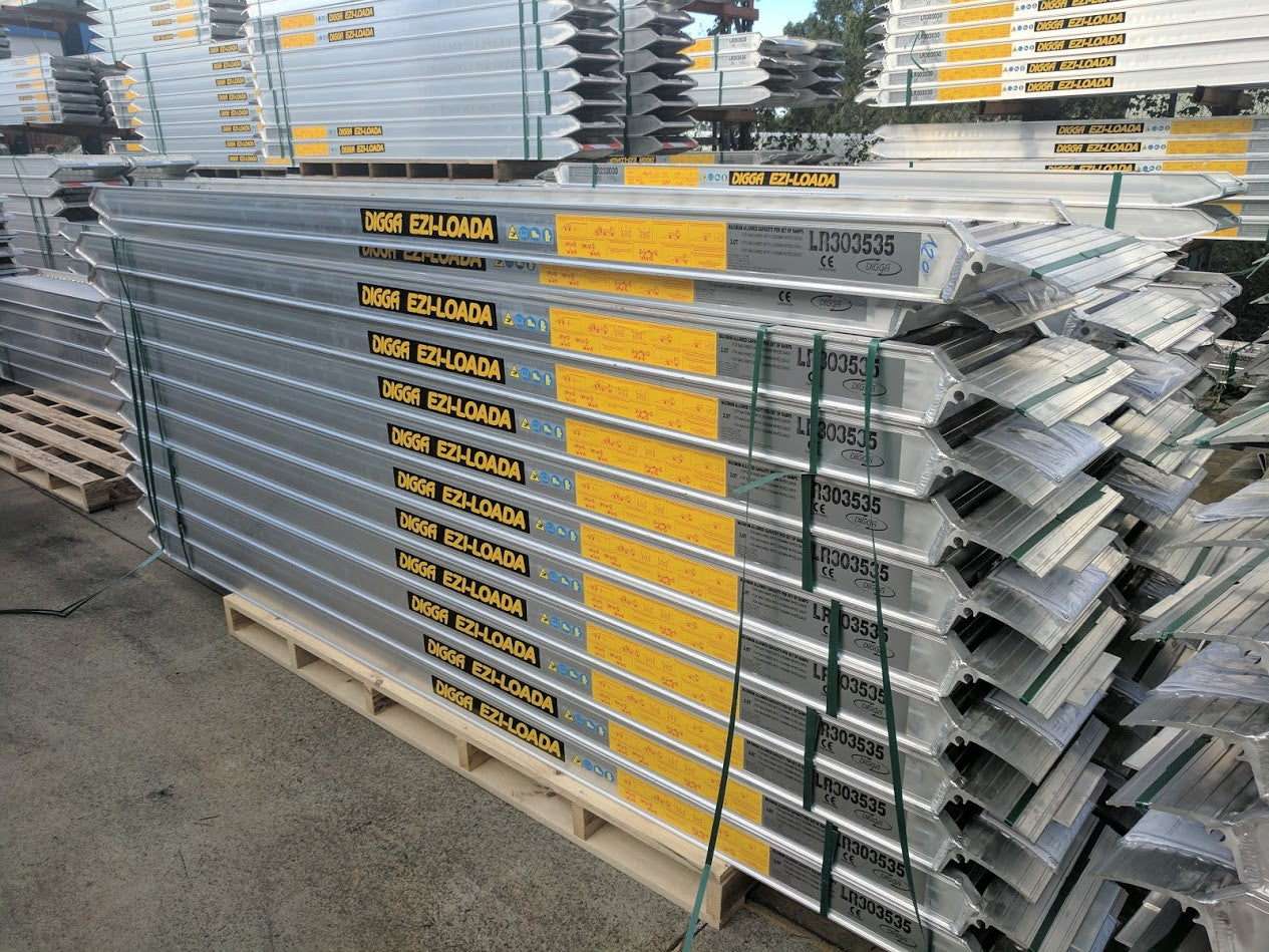 Digga 3T Aluminium Loading Ramps 3.5m Long
