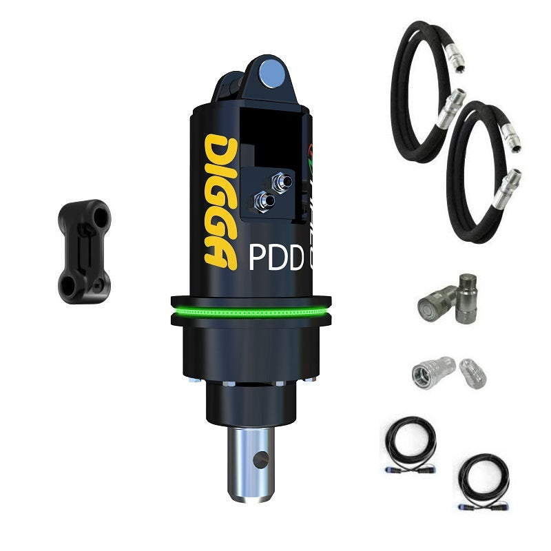 Digga PDDH Auger Drive with HALO for Mini Excavators up to 2T