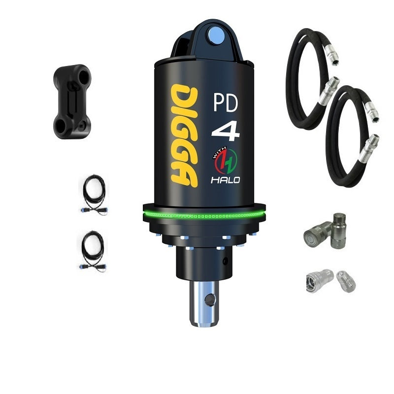 Digga PDH4-2 Auger Drive with HALO for Mini Excavators up to 5T