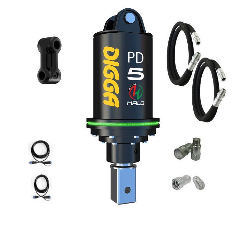 Digga PDH5 Auger Drive with HALO for Mini Excavators up to 5.5T
