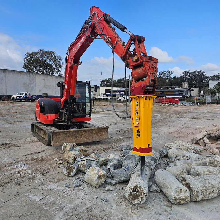 EarthQuake RB70S Hydraulic Rock Breaker (6.0-9.0 Tonne Excavators)
