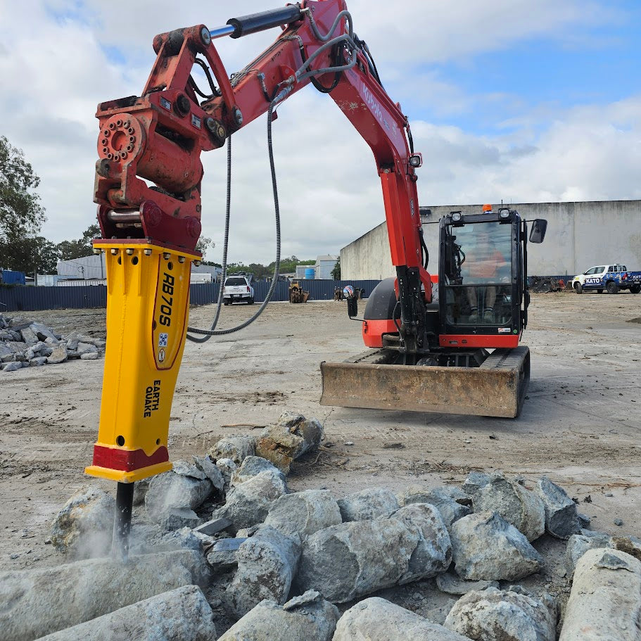 EarthQuake RB70S Hydraulic Rock Breaker (6.0-9.0 Tonne Excavators)