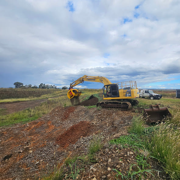 EarthQuake Rotary Screening Buckets for Excavators
