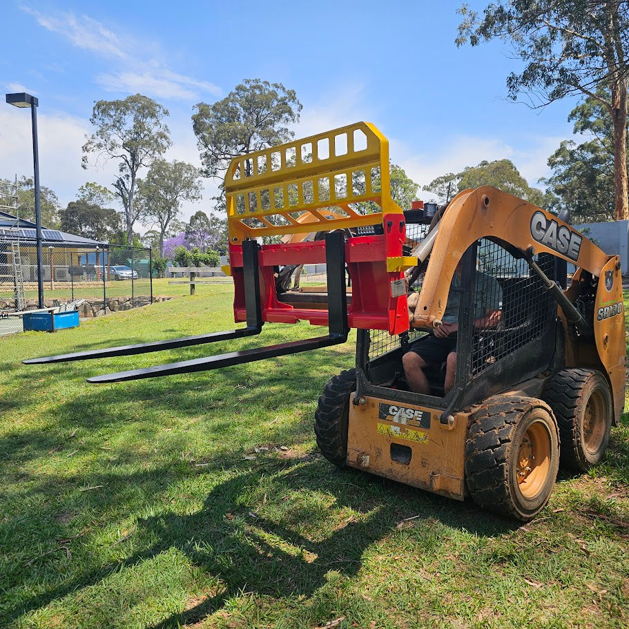 Earthquake Pallet Forks for Skid Steer Loaders - 1500kg rated