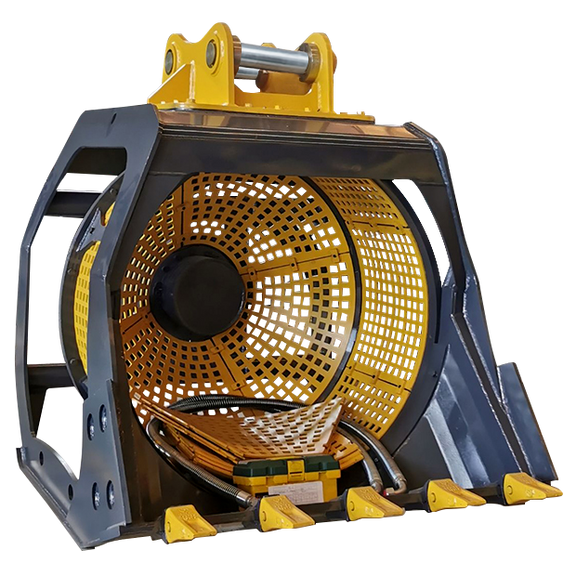 EarthQuake Rotary Screening Buckets for Excavators