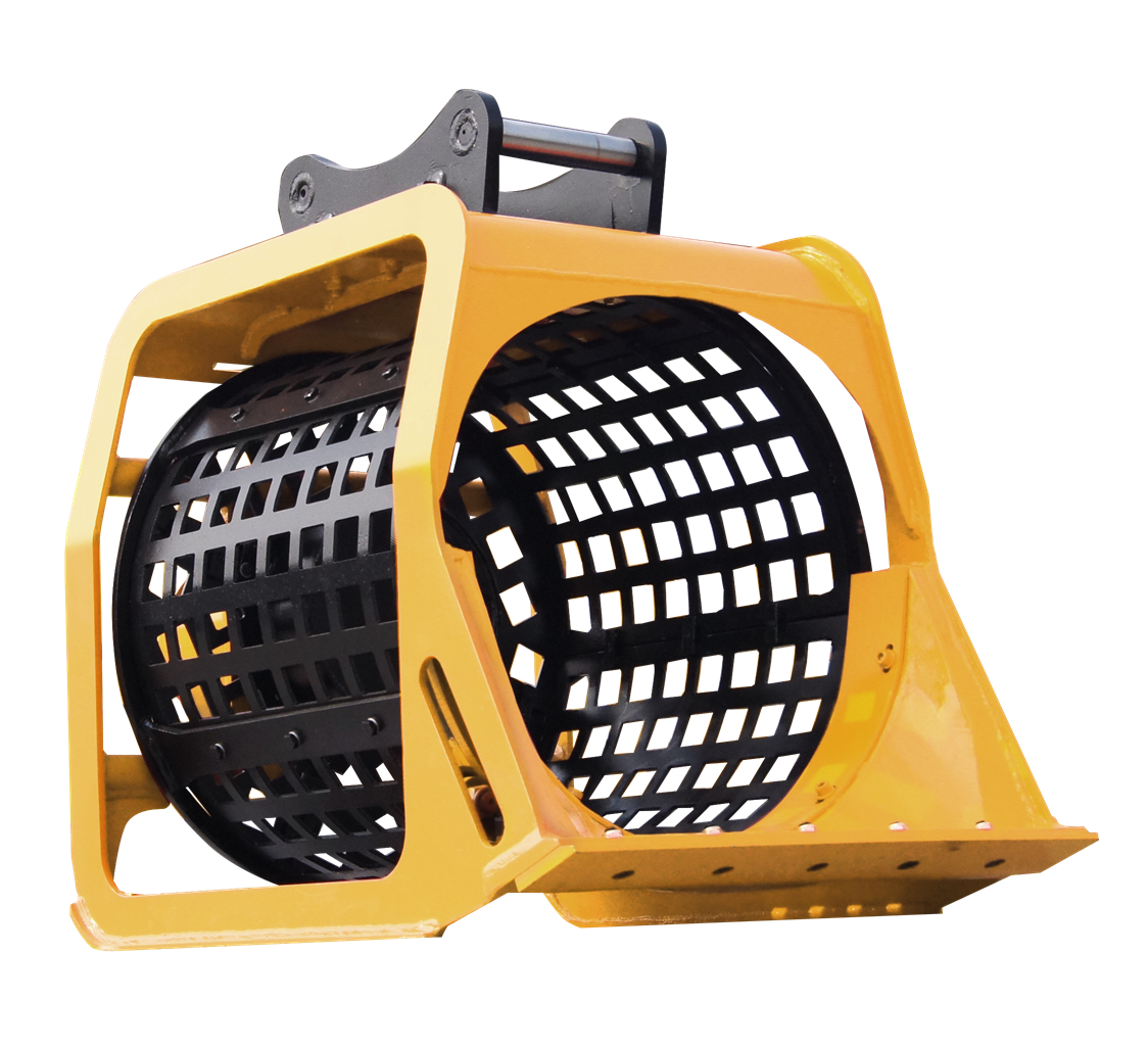 EarthQuake Rotary Screening Buckets for Excavators