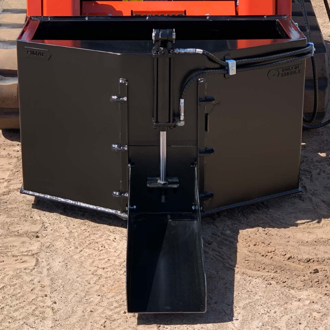 Himac Concrete Unloading Bucket for Skid Steer