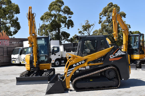 KATO HD35V5 Mini Excavator and CL35 Track Loader Combo