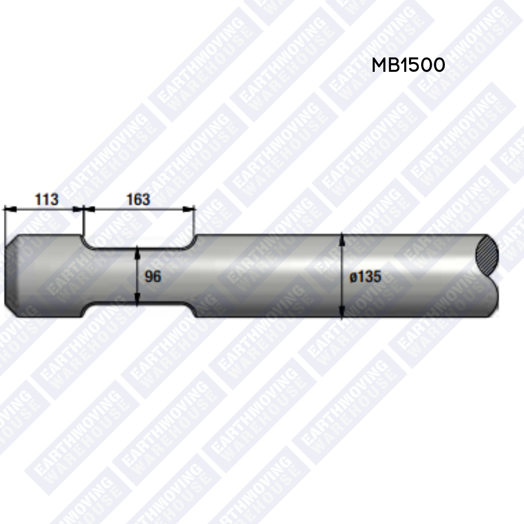 Chisel to Suit ATLAS COPCO MB1500 Rock Breaker