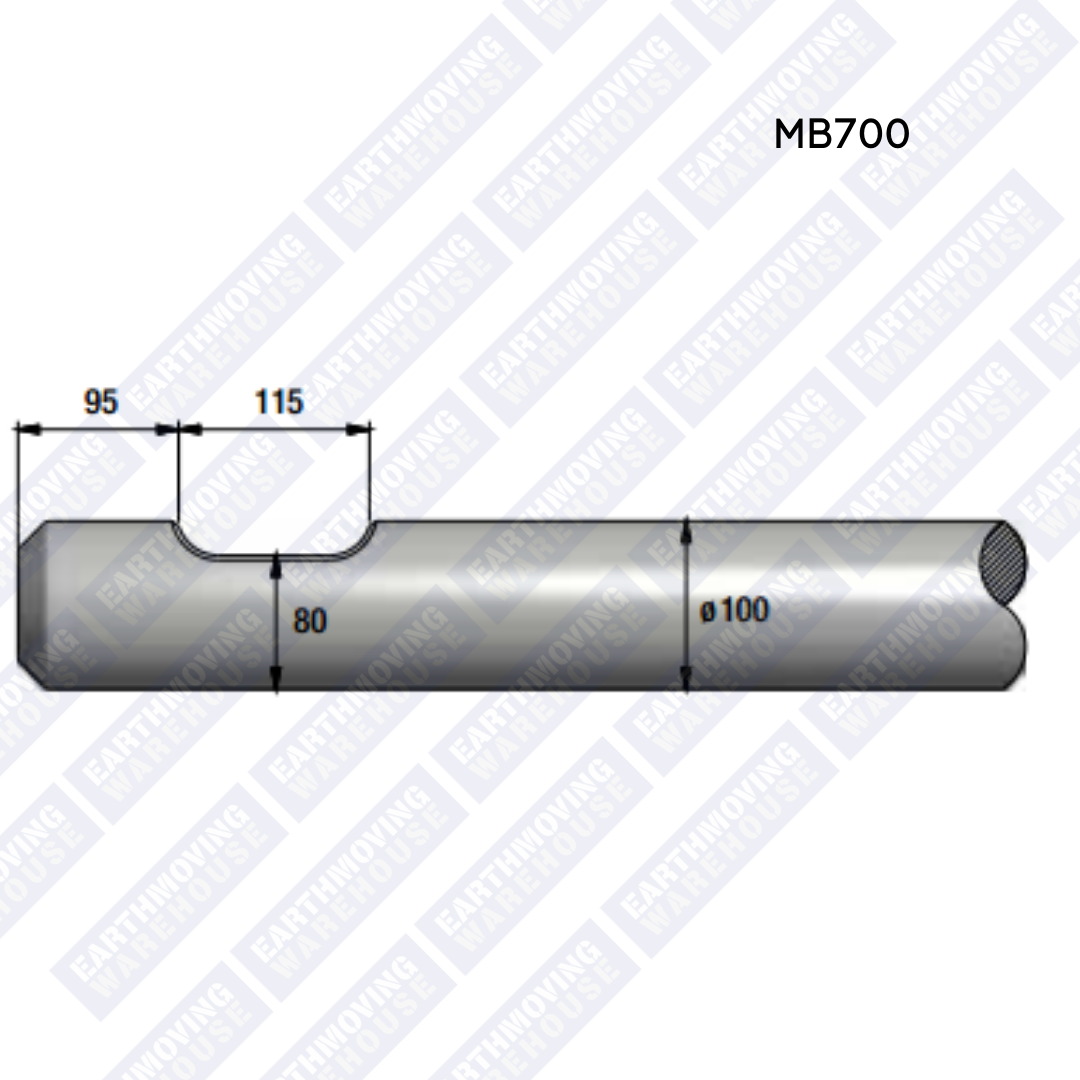 Chisel to Suit EPIROC MB700 Rock Breaker