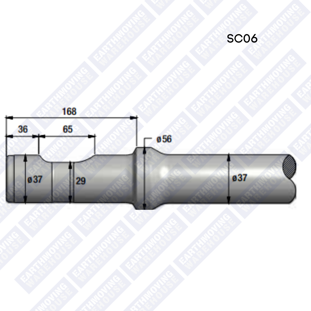 Chisel to Suit MONTABERT SC06 SILVER CLIP Rock Breaker