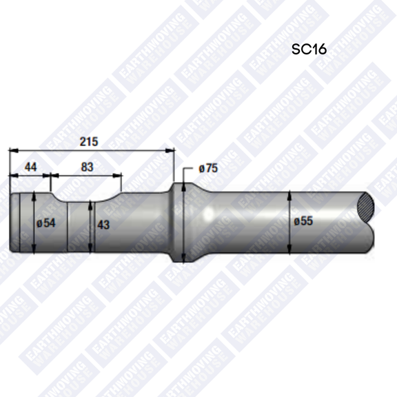 Chisel to Suit MONTABERT SC16 SILVER CLIP Rock Breaker