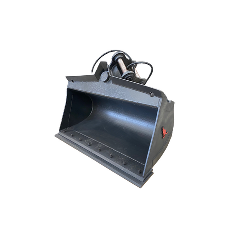 Backhoe-Tilting Mud Buckets
