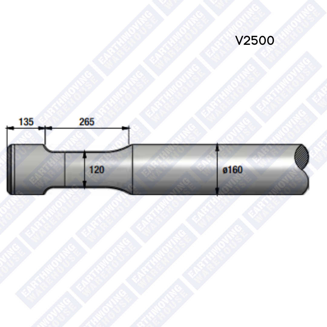 Chisel to Suit MONTABERT V2500 Rock Breaker