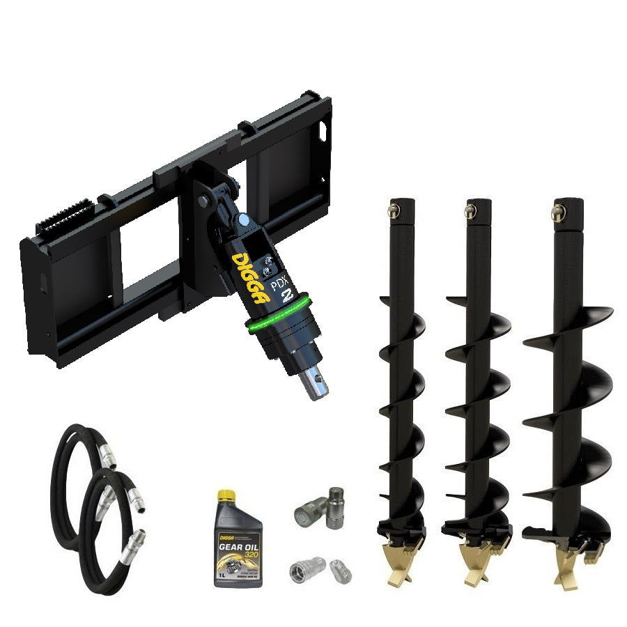 Digga PDXH2 HALO auger drive combo package for small skid steers