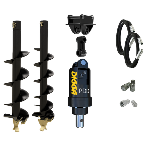 Digga PDD auger drive combo package micro mini excavator – Earthmoving ...