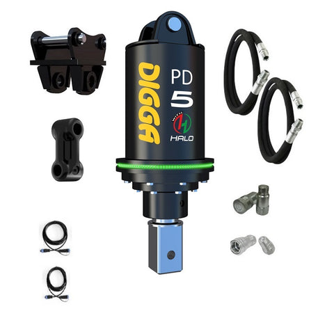 Digga PD5 and PDH5 Auger Drive for Mini Excavators up to 5.5T ...