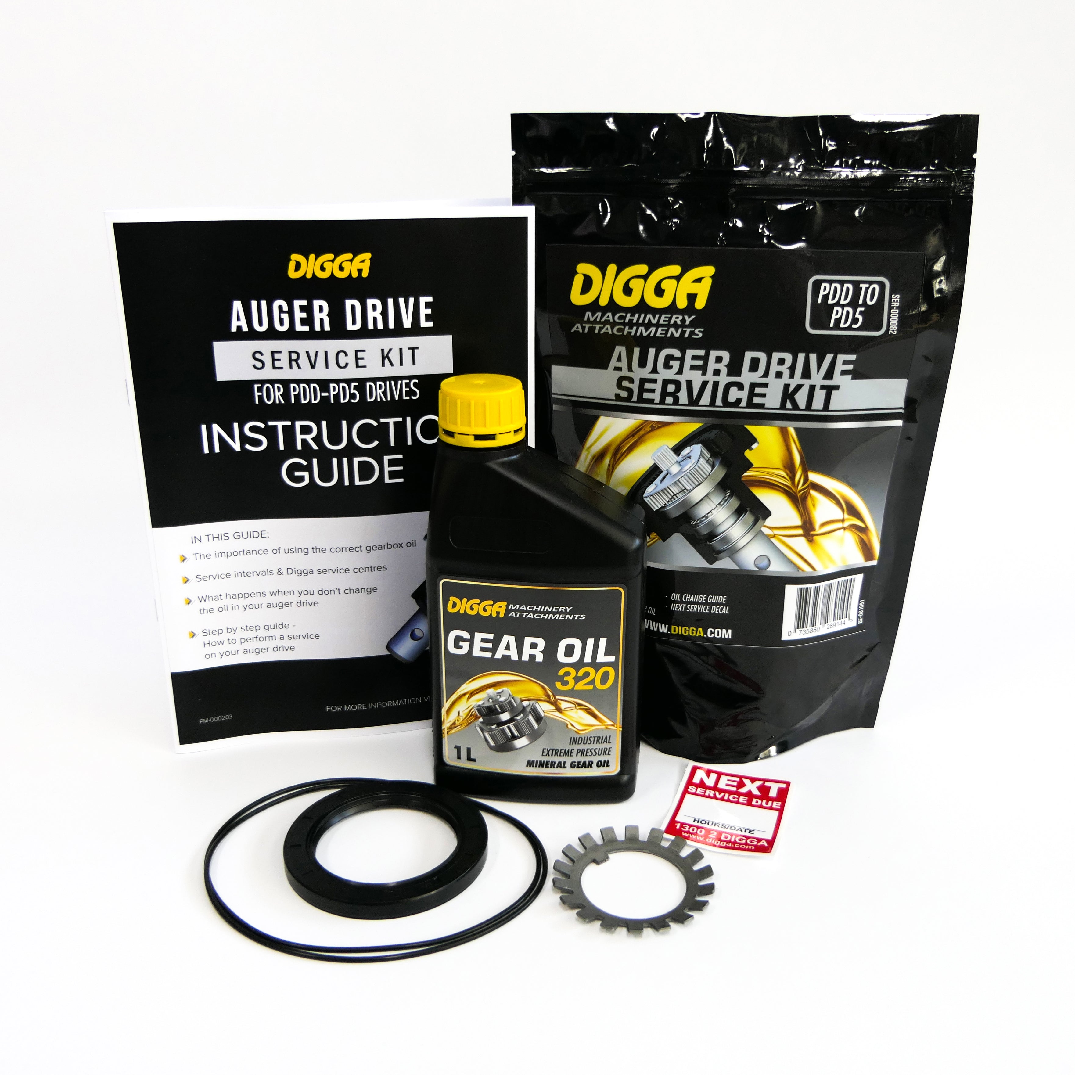 Digga Auger Drive DIY Service Kit - PDD to PD5 – Earthmoving Warehouse