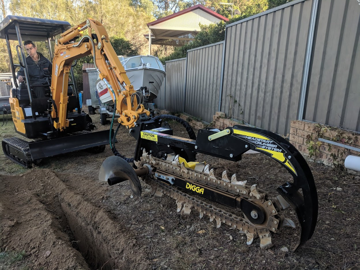 Digga Bigfoot Trencher 900mm for Mini Excavators up to 4.5T