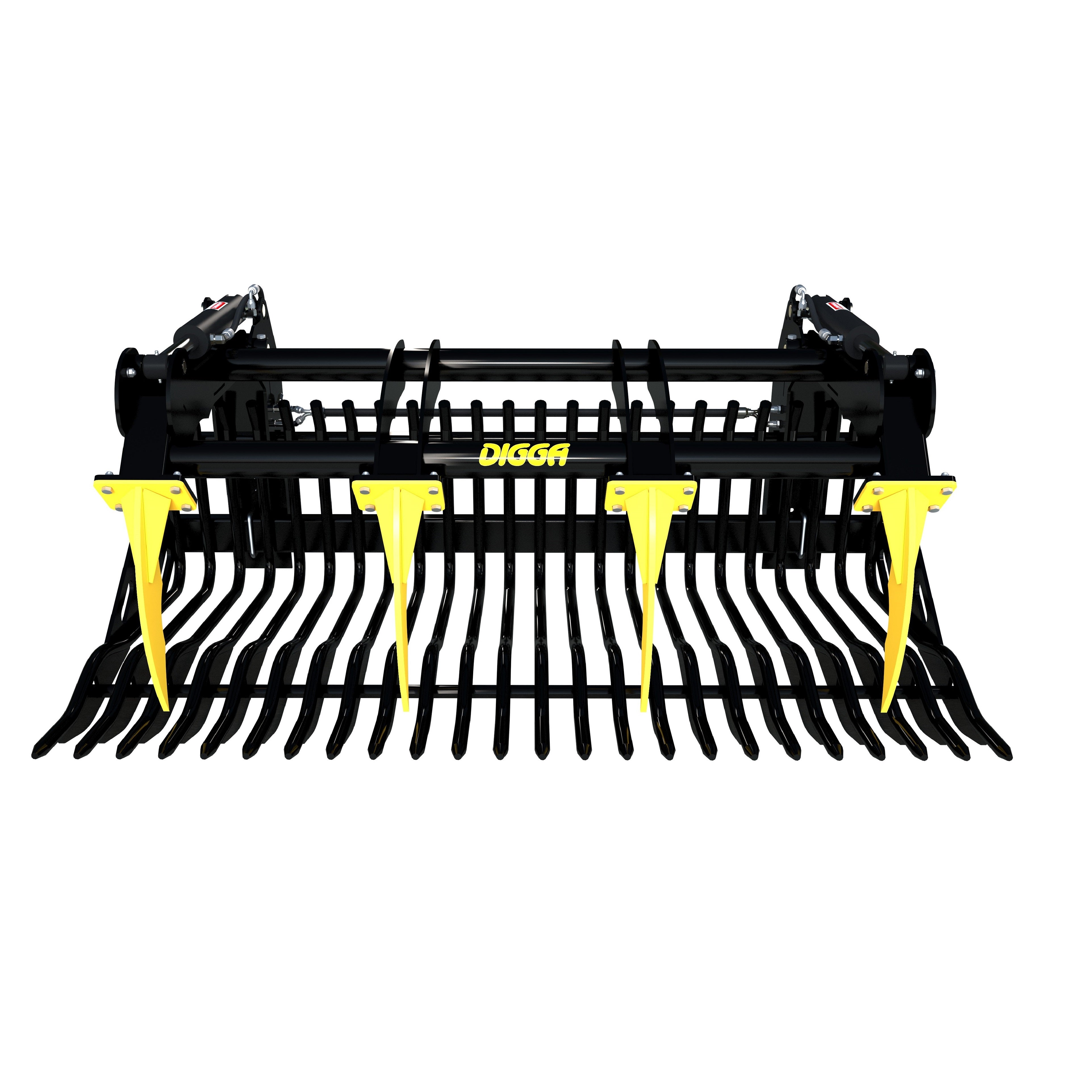 Digga Rock Bucket with Optional Grapple (Skid Steer) – Earthmoving ...