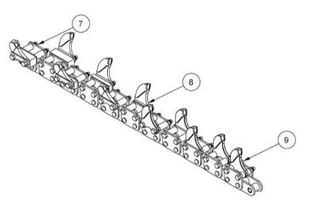 Digga BigFoot 900 DIG / 1,5/8" Pitch Chain Spare Parts – Earthmoving ...