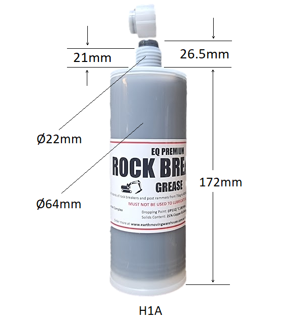 Rock Breaker Grease Ritter Automatic Greaser Cartridge x12