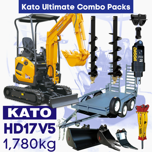 KATO HD35V5 Mini Excavator and CL35 Track Loader Combo – Earthmoving ...