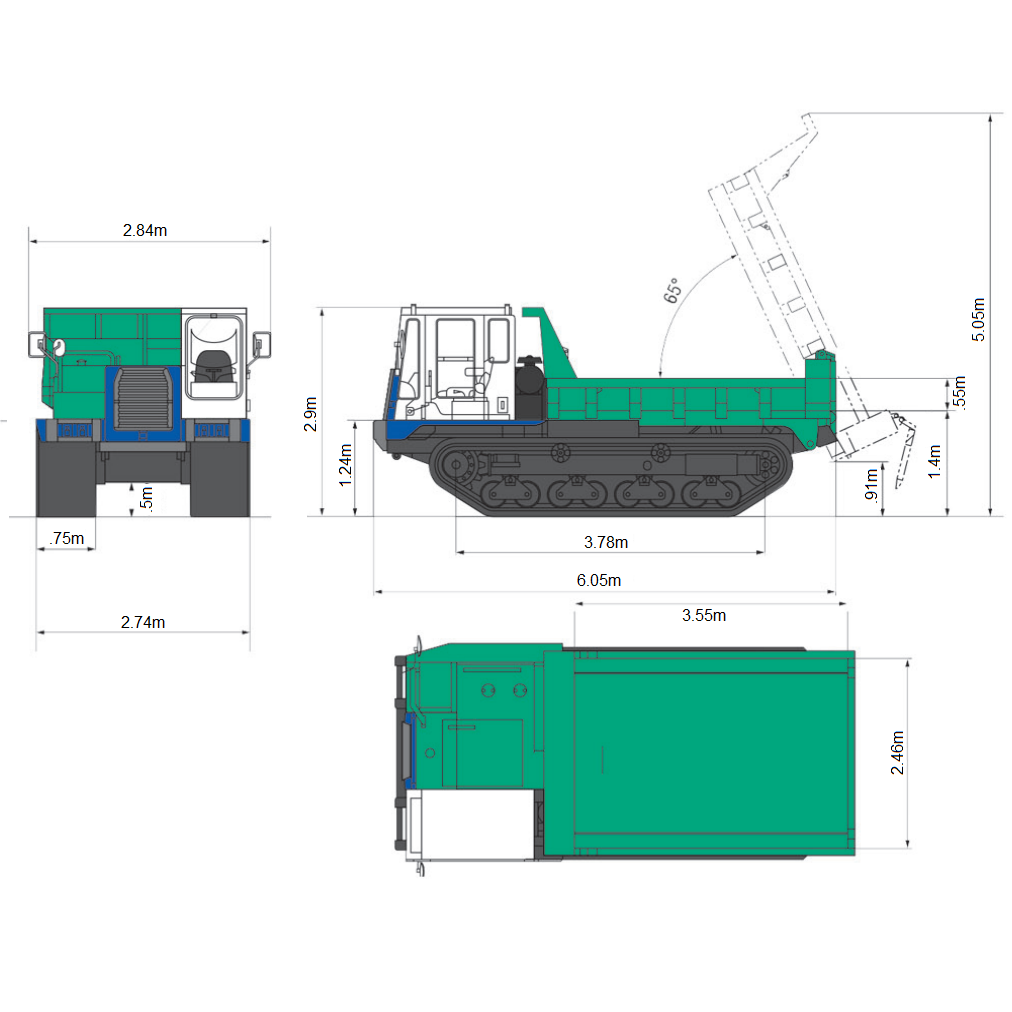 KATO iC120 CRAWLER CARRIER – Earthmoving Warehouse