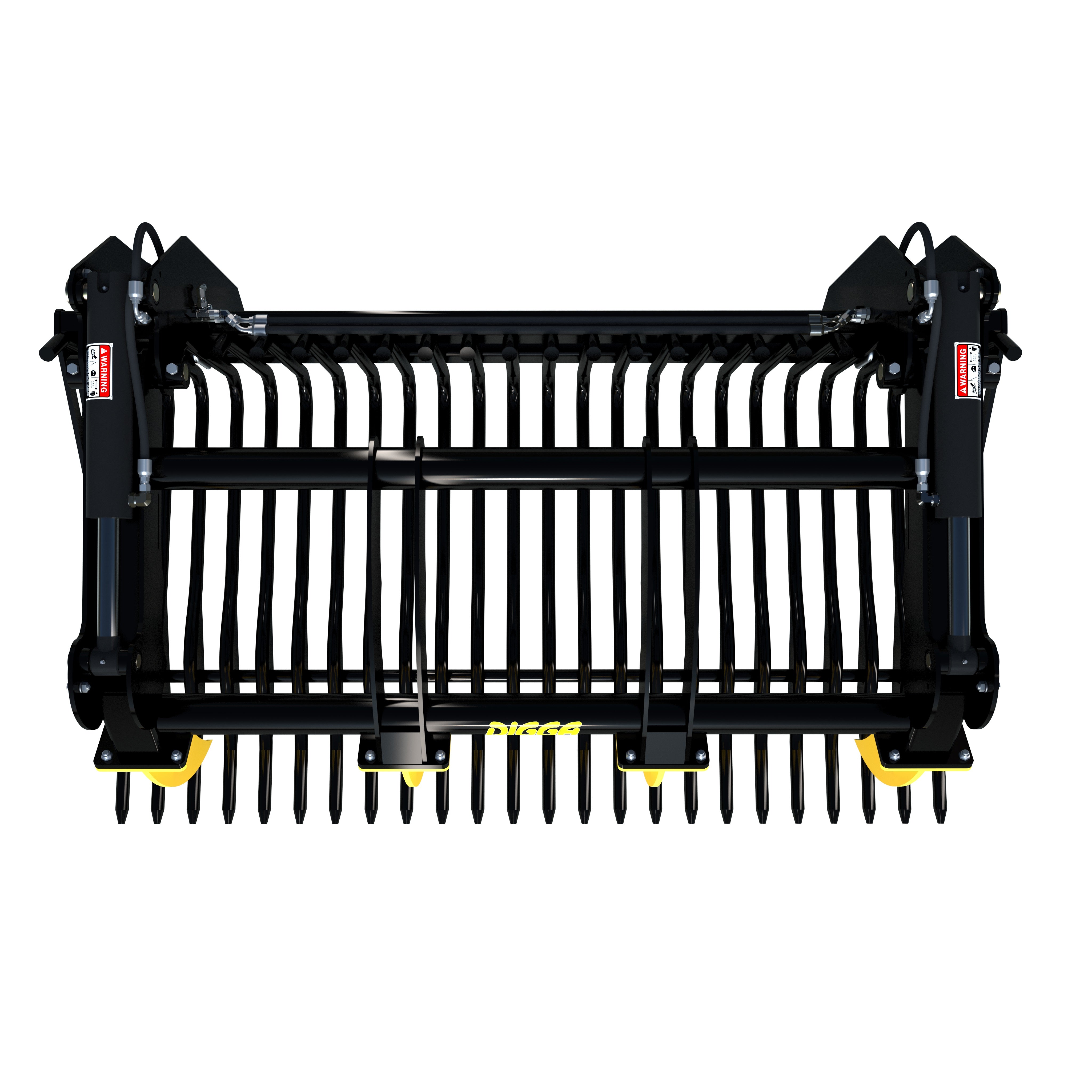 Digga Rock Bucket with Optional Grapple (Skid Steer)