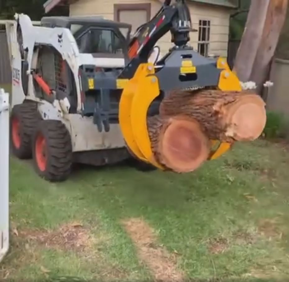 Log Skidding Grapple for Skid Steer Loaders