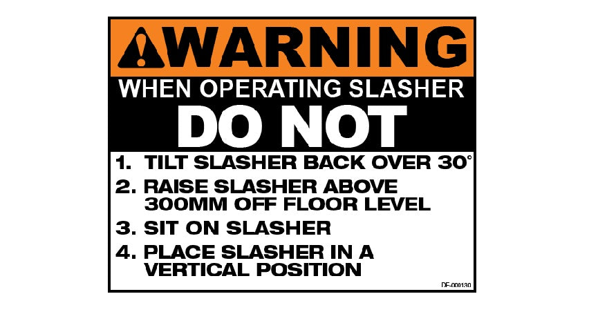 Digga Spare Parts to suit Slasher 1250mm - Decals